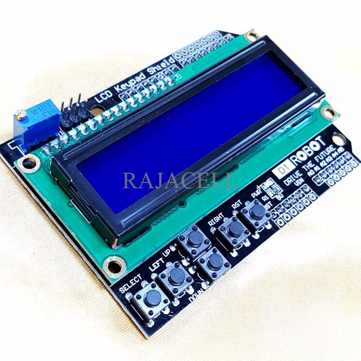 Jual LCD Keypad Shield Arduino Uno Mega 1602 Blue Kualitas No.1 | Shopee Indonesia