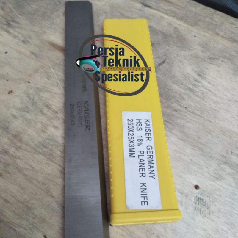 Jual Mata Pisau planer HSS 18% KAISER 250 x 25 x 3 mm Mata Pisau Serut ...