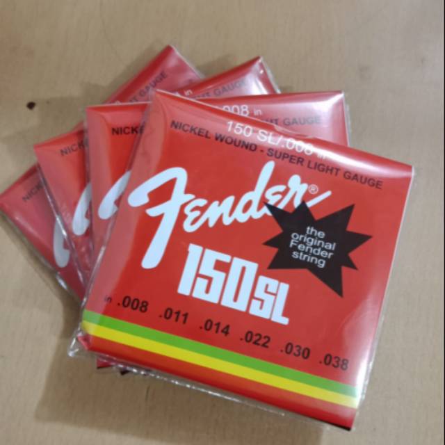 Jual senar gitar guitar fender lokal 008 satu set | Shopee Indonesia