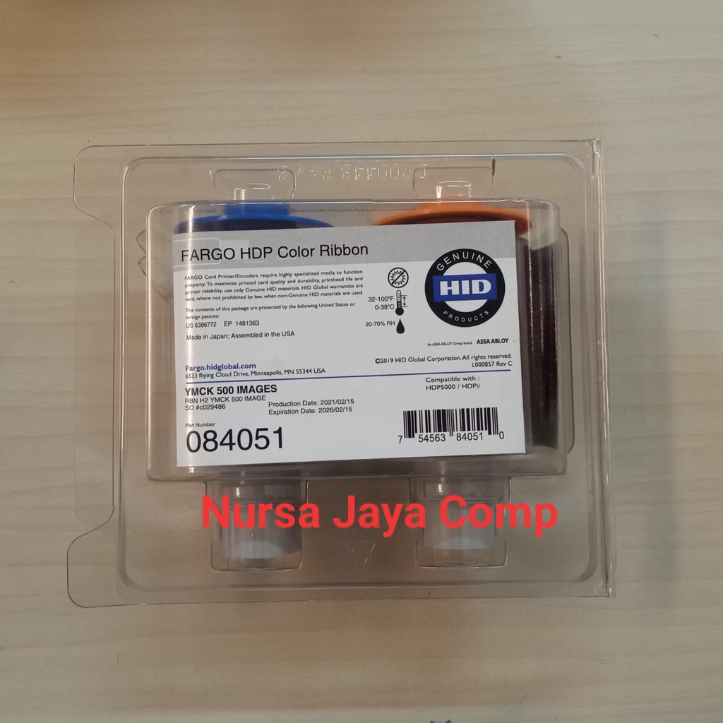 Jual Ribbon Color FARGO HDP5000 HDP COLOR RIBBON 5000 PN : 084051 YMCK ...