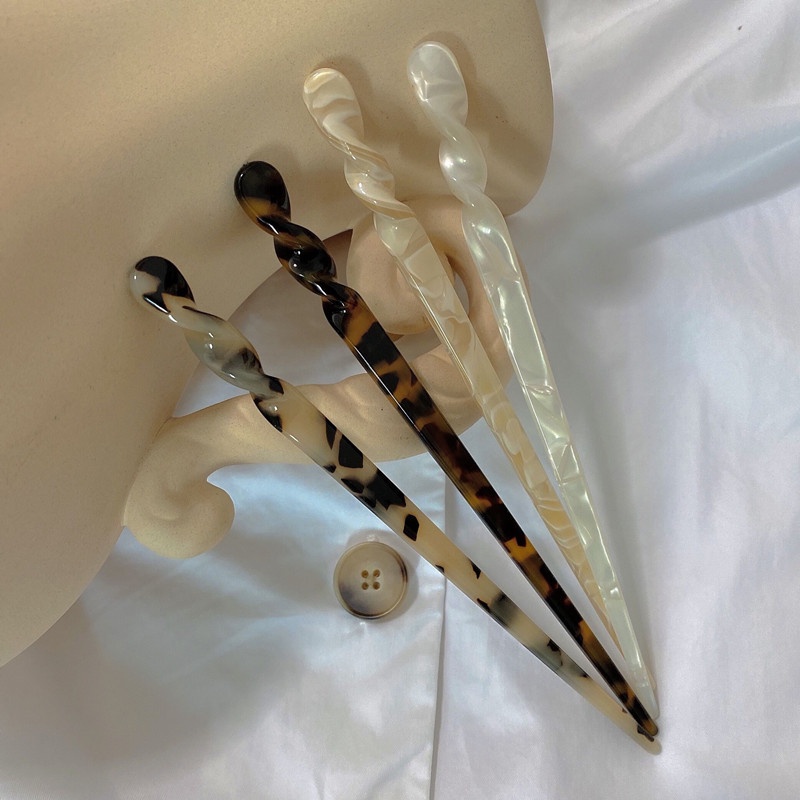 Jual Town Shell - Marble Pattern Tusukan Konde Korea / Tusukan jepit ...