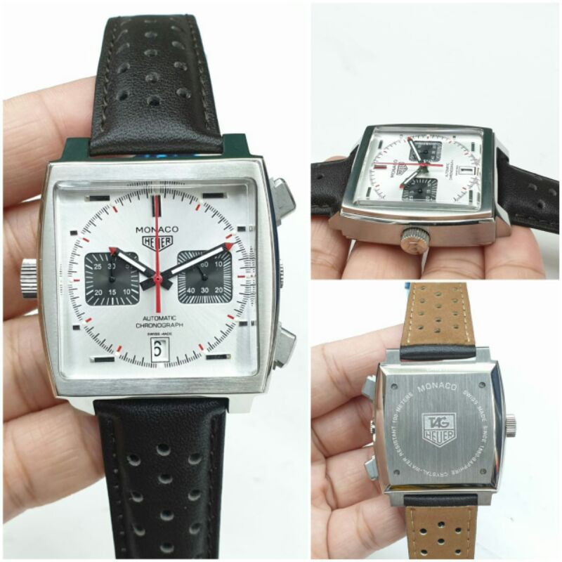 Jual JAM TANGAN PRIA TAG MONACO KULIT ASLI | Shopee Indonesia