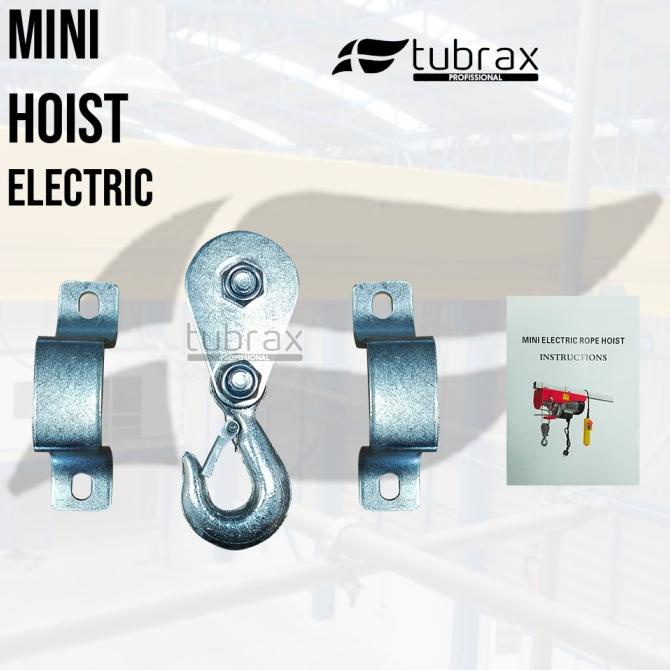 Jual Tubrax Mini Hoist Electric 300 Kg 12 Meter Pa300 Katrol Listrik ...