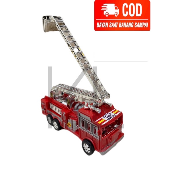 Jual Mainan Anak Mobil Pemadam Kebakaran Mini Pullback Fire Squad MB124 ...