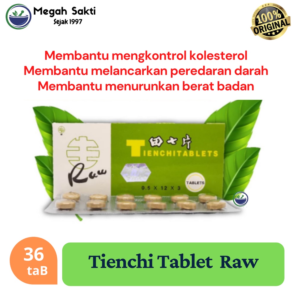 Jual Thien Chi / Tienchi Tablet RAW Strip 36'S - Obat Kolesterol ...