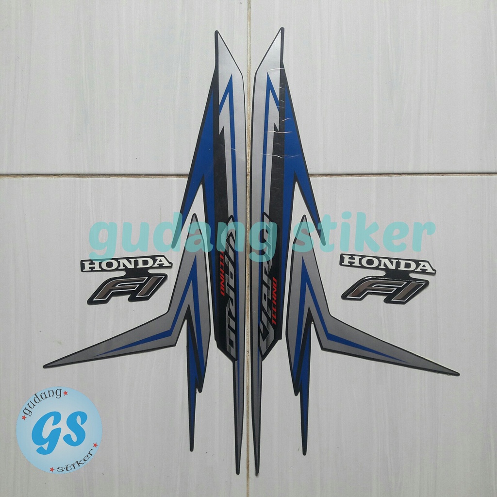 Jual Stiker motor honda vario techno 125 fi 2016 full hitam-biru ...