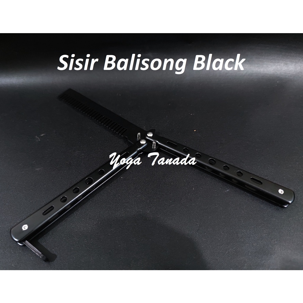Jual BENCHMADE BALISONG COMB BLACK / BUTTERFLY COMB HITAM/ SISIR POMADE ...