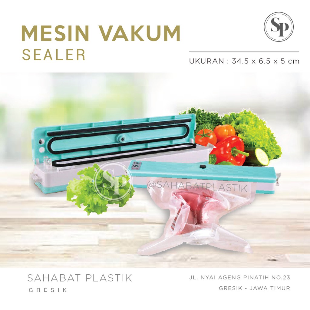 Jual Mesin Vacum Sealer / Alat Pres Vacum Sedot Udara Angin Plastik ...