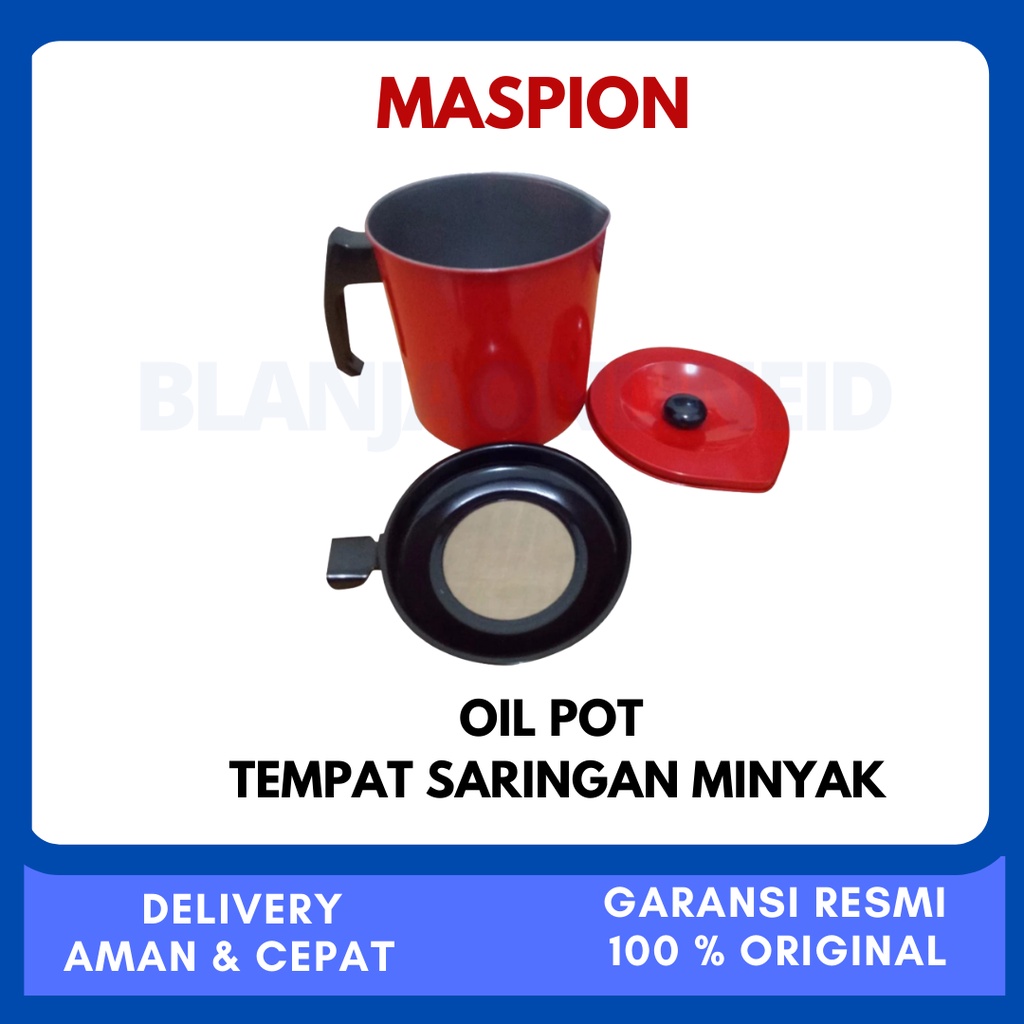 Jual Maspion Oil Pot Tempat Saringan Minyak Goreng 1. 5 Liter Praktis ...