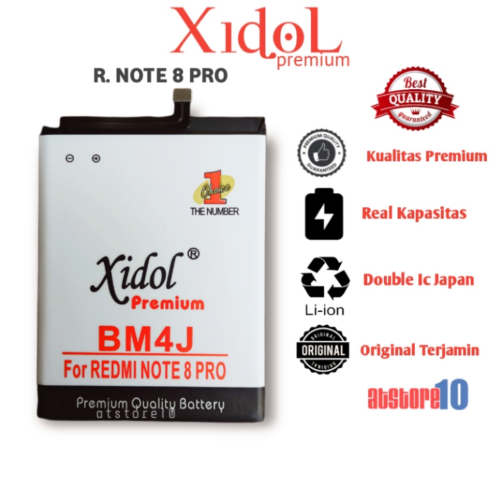 Jual Baterai Batre BM4J Xiaomi Redmi Note 8 Pro Original Xidol Batu ...