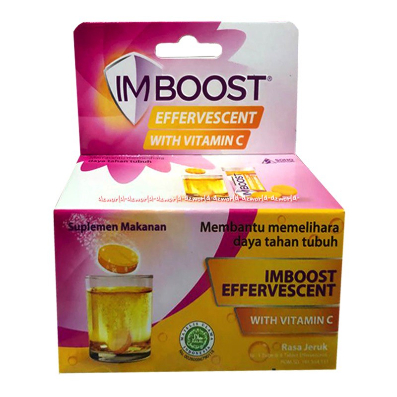 Jual Imboost effervescent with vitamin C rasa jeruk 8tablet Untuk Imun ...