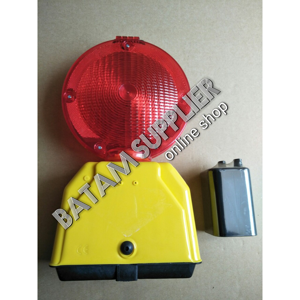 Jual Lampu tongkang / warning barricade lamps / flash light ( Merah ...