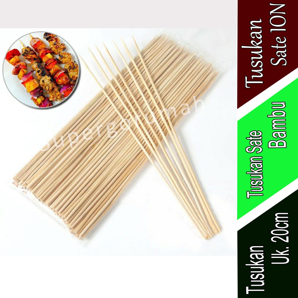 Jual Tusukan Sate ION - Tusukan Sate Bambu - Tusukan - 20cm | Shopee ...