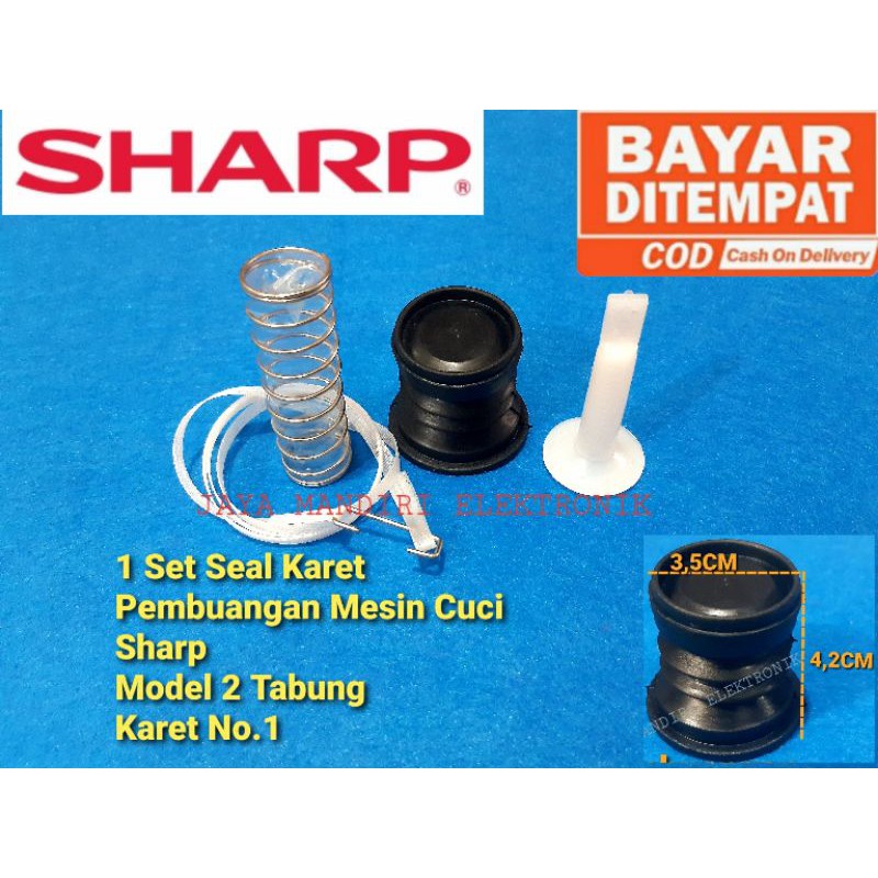 Jual 1 Set Seal Pembuangan Mesin Cuci Sharp Model 2 Tabung No.1 ...