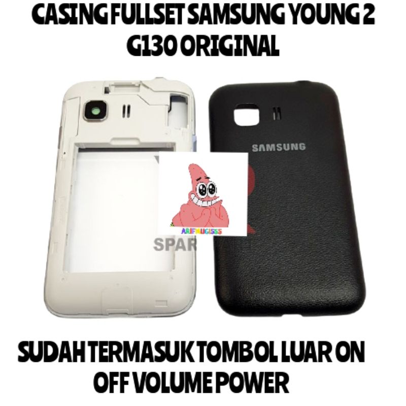 Jual CASING KESING FULLSET BEZZEL BAZEL FRAME TUTUP MESIN SAMSUNG YOUNG 2 G130 ORIGINAL | Shopee ...