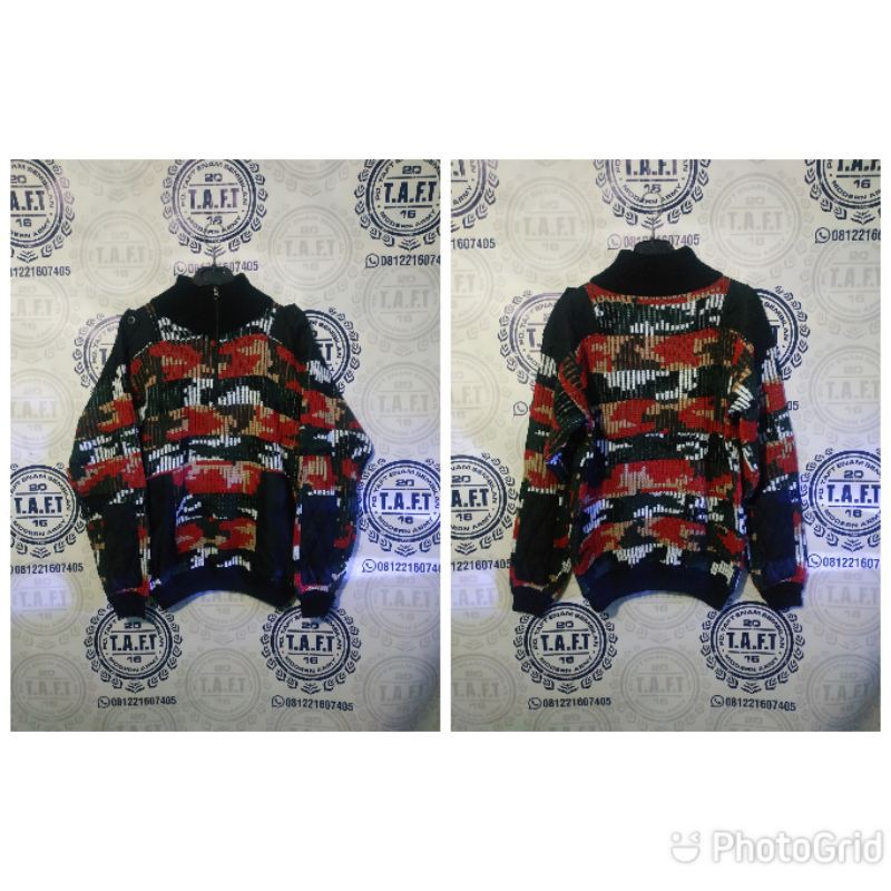 Jual Swetar loreng lmp - Laskar merah putih | Shopee Indonesia