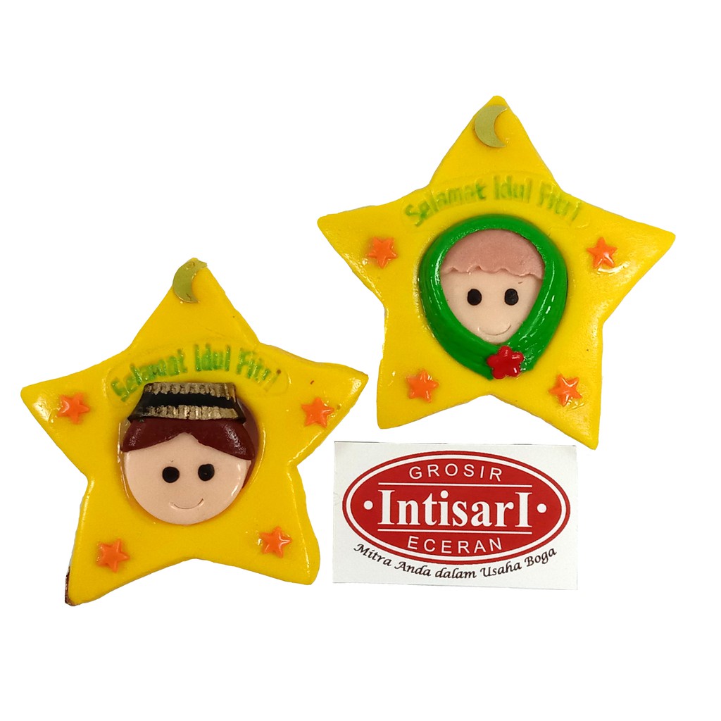 Jual Clay Idul Fitri LCL 2134 Bintang COP Kuning Set 2 / Hiasan Kue ...