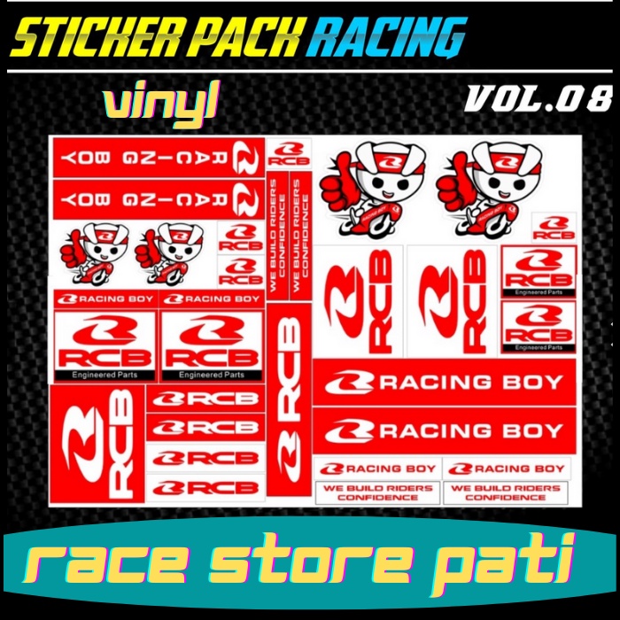Jual Stiker Pack Racing Stiker Motor Sticker Sponsor RCB Lengkap isi ...