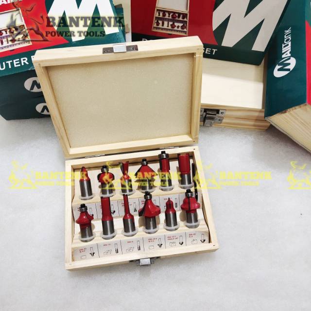 Jual MATA PROFIL KAYU SET 12 PCS MATA ROUTER MAILTANK MATA ROUTER KAYU ...
