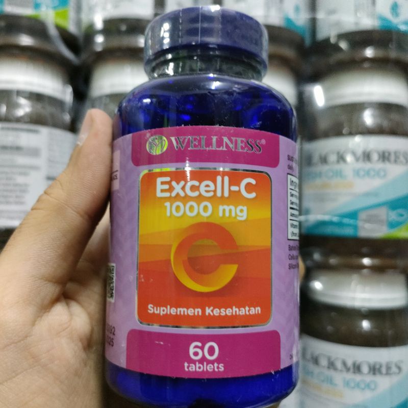 Jual Wellness Excel C 1000mg 60 tablet vitamin c | Shopee Indonesia