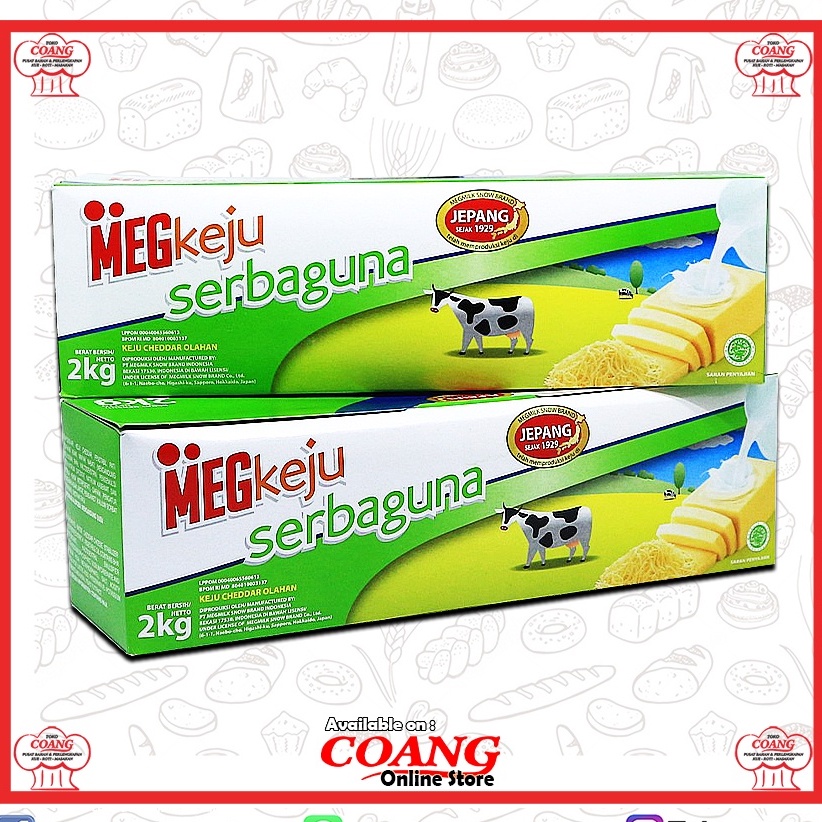 Jual MEG KEJU SERBAGUNA 2 KG - KEJU CHEDDAR OLAHAN JAPAN QUALITY ...