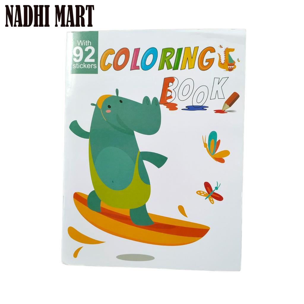 Jual BUKU MEWARNAI DENGAN 92 STICKER / COLORING BOOK WITH 92 STIKER (12 ...