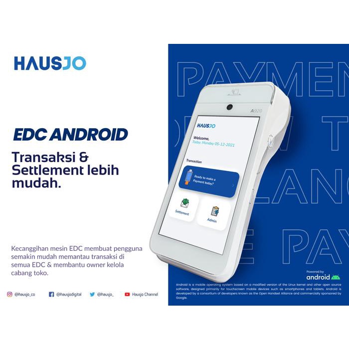 Jual EDC Android Hausjo PAX A920 original | Shopee Indonesia