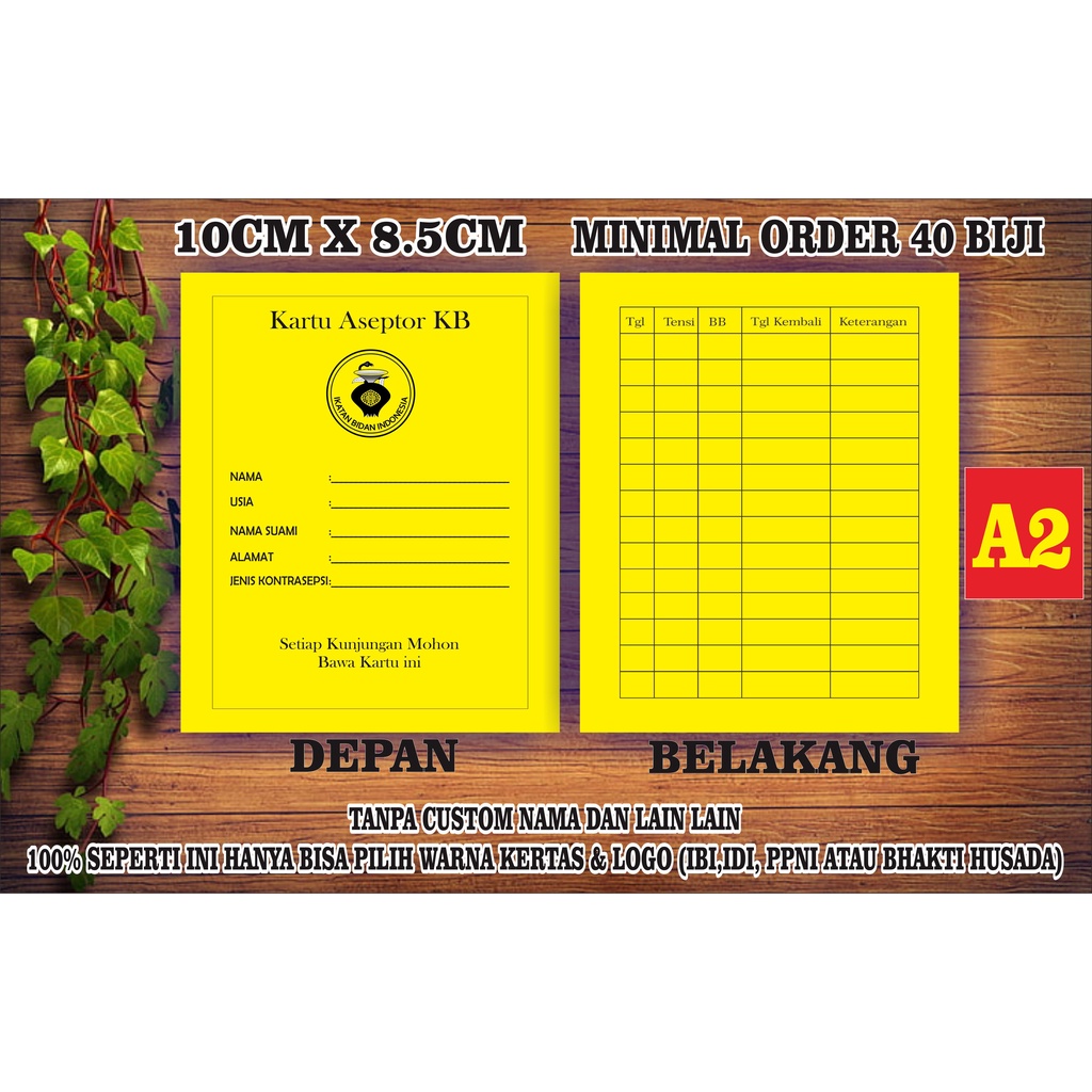 Jual KARTU AKSEPTOR KB isi 50 TERMURAH | Shopee Indonesia