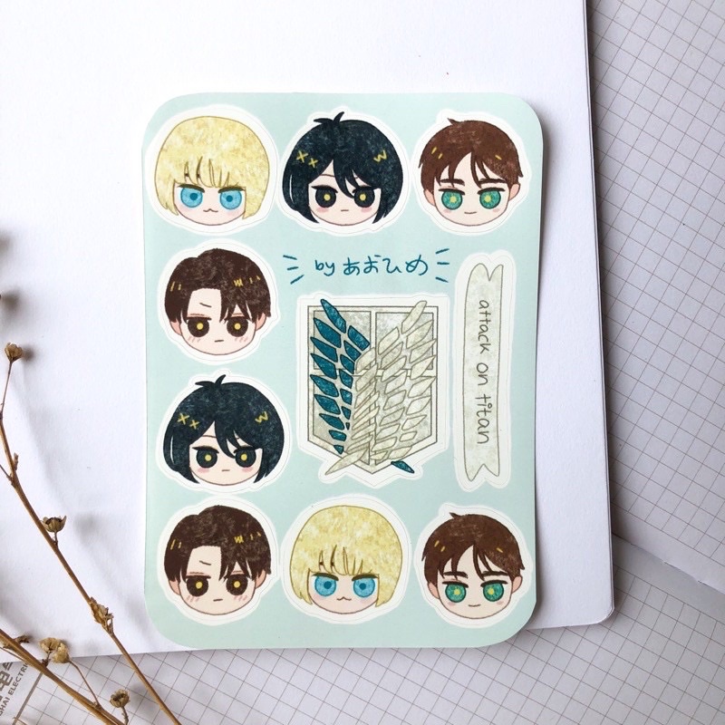 Jual Anime Sticker Sheet by Aohimeee | Haikyuu BNHA Jujutsu Kaisen ...