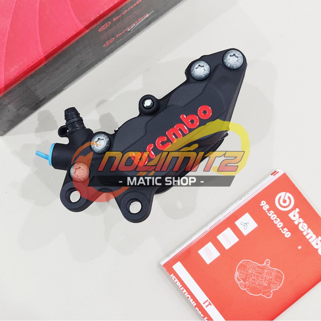 Jual Kaliper Caliper ORI Brembo 4 Piston 1 Pin Kiri Black PCX ADV Vespa | Shopee Indonesia