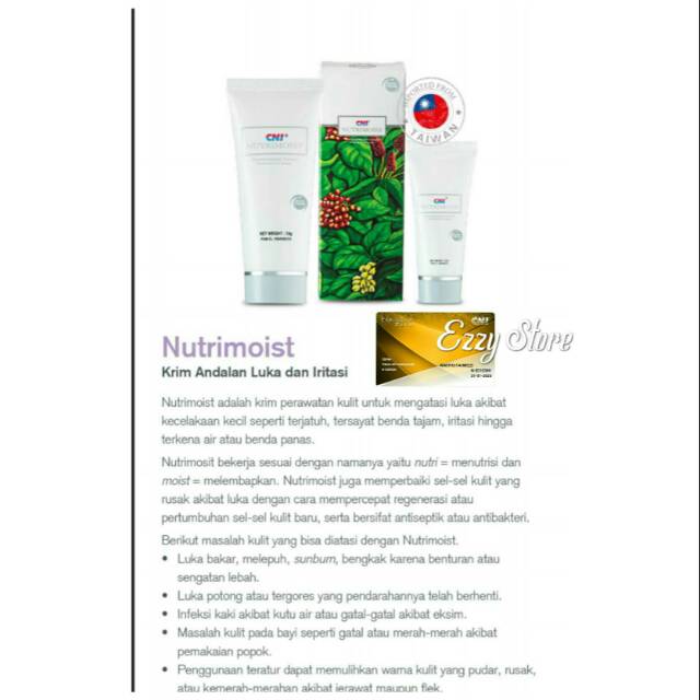 Jual CNI Nutrimoist 20 gram (Import Taiwan) | Shopee Indonesia