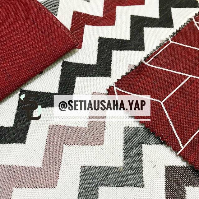 Jual Kain sofa corak merah - motif skandinavian minimalis terbaru utk ...