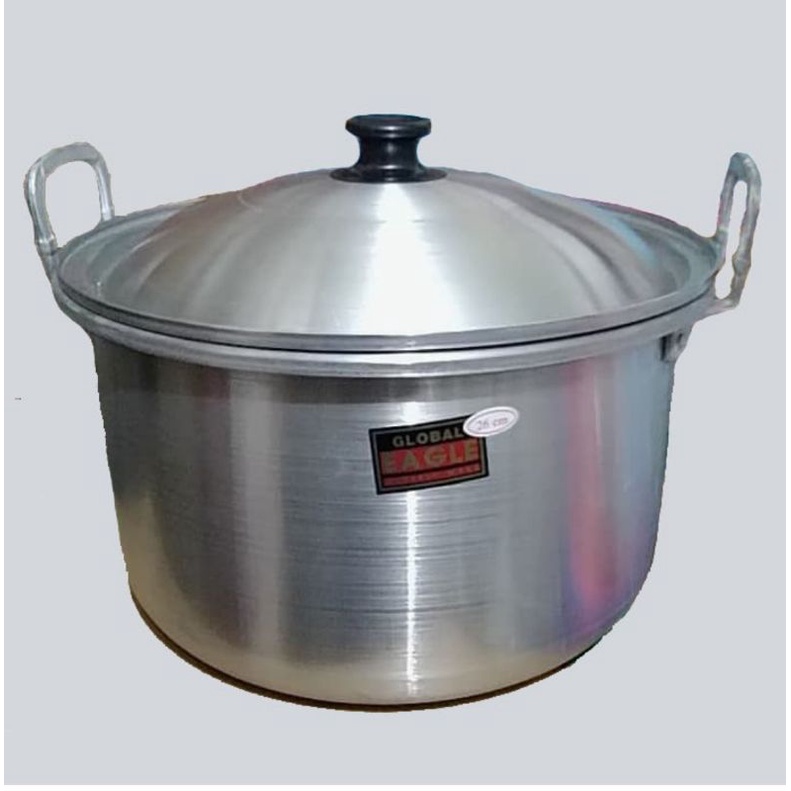 Jual Panci Alumunium Merk Global Eagle Ukuran 26 , 24 , 22, 20, 18, 16 ...