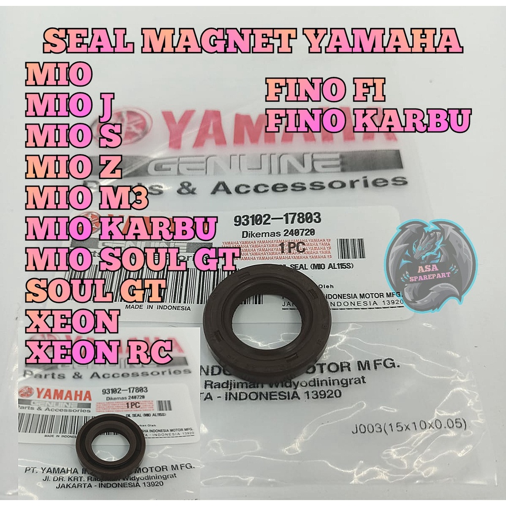 Jual SEAL MAGNET ASLI ORIGINAL YAMAHA MIO , MIO KARBU , MIO M3 , MIO J , MIO S , MIO Z , MIO ...