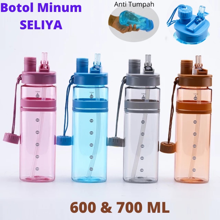 Jual Botol Minum Sport Travel Botol Minum Sedotan Anak Sekolah Dewasa ...