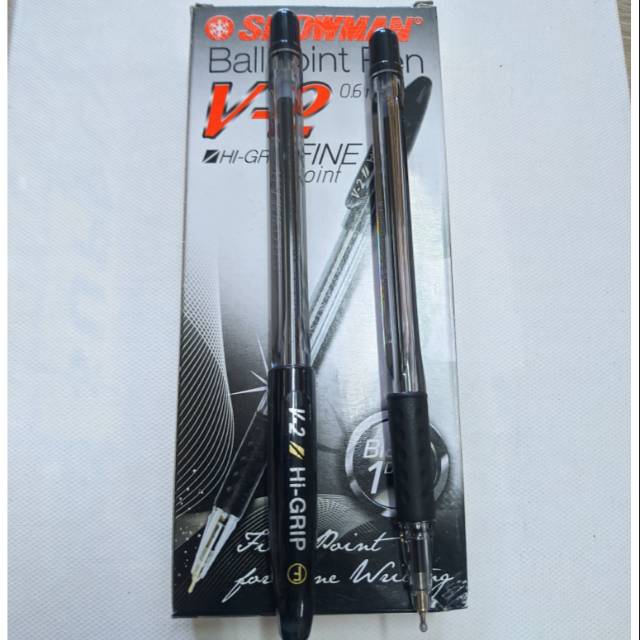 Jual Ballpoint / Bolpen Snowman V2 Hitam 1 Pack (12pcs) | Shopee Indonesia