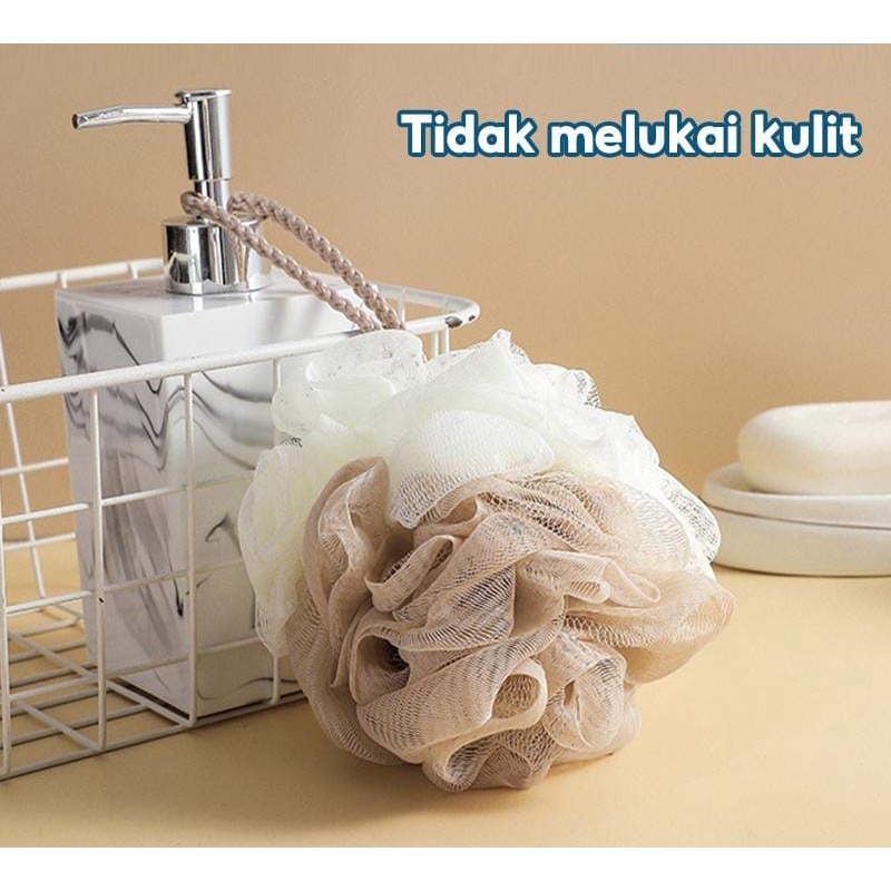 Jual SPONGE MANDI / SHOWER PUFF / SPONGE BUSA BAGUS / SPONS MANDI ...