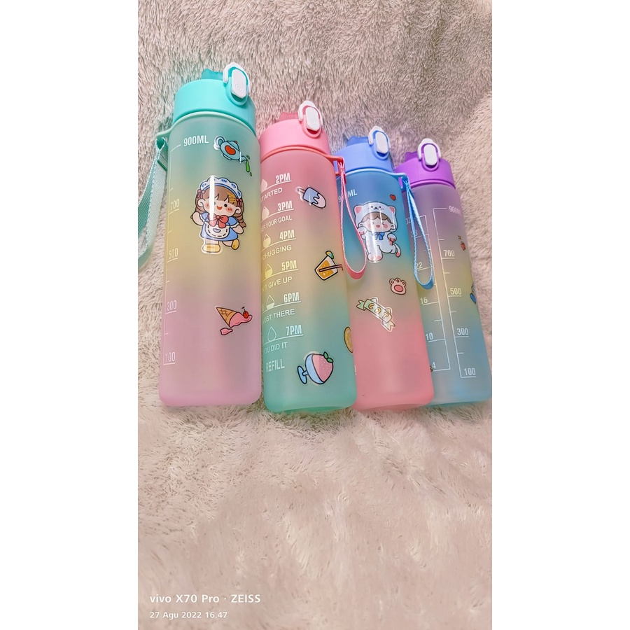 Jual Botol Minum Viral 1 liter botol sultan Botol kekinian real pict ...
