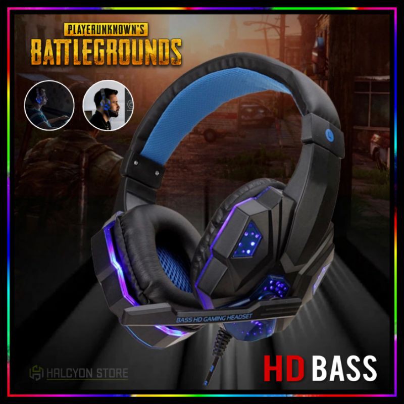 Jual HEADSET GAMING LED + MICROPHONE LED GAMING HEADPHONE GAMER ...