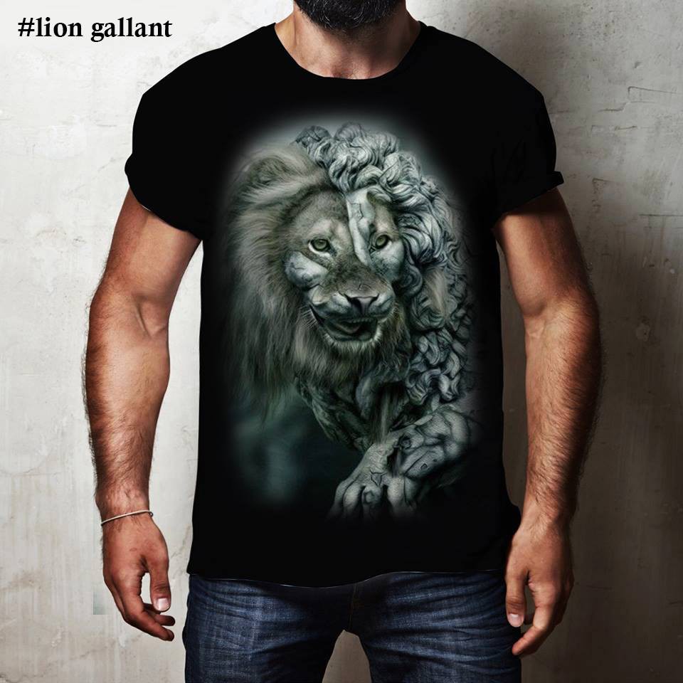 Jual Kaos 3D Lion gallant | Shopee Indonesia