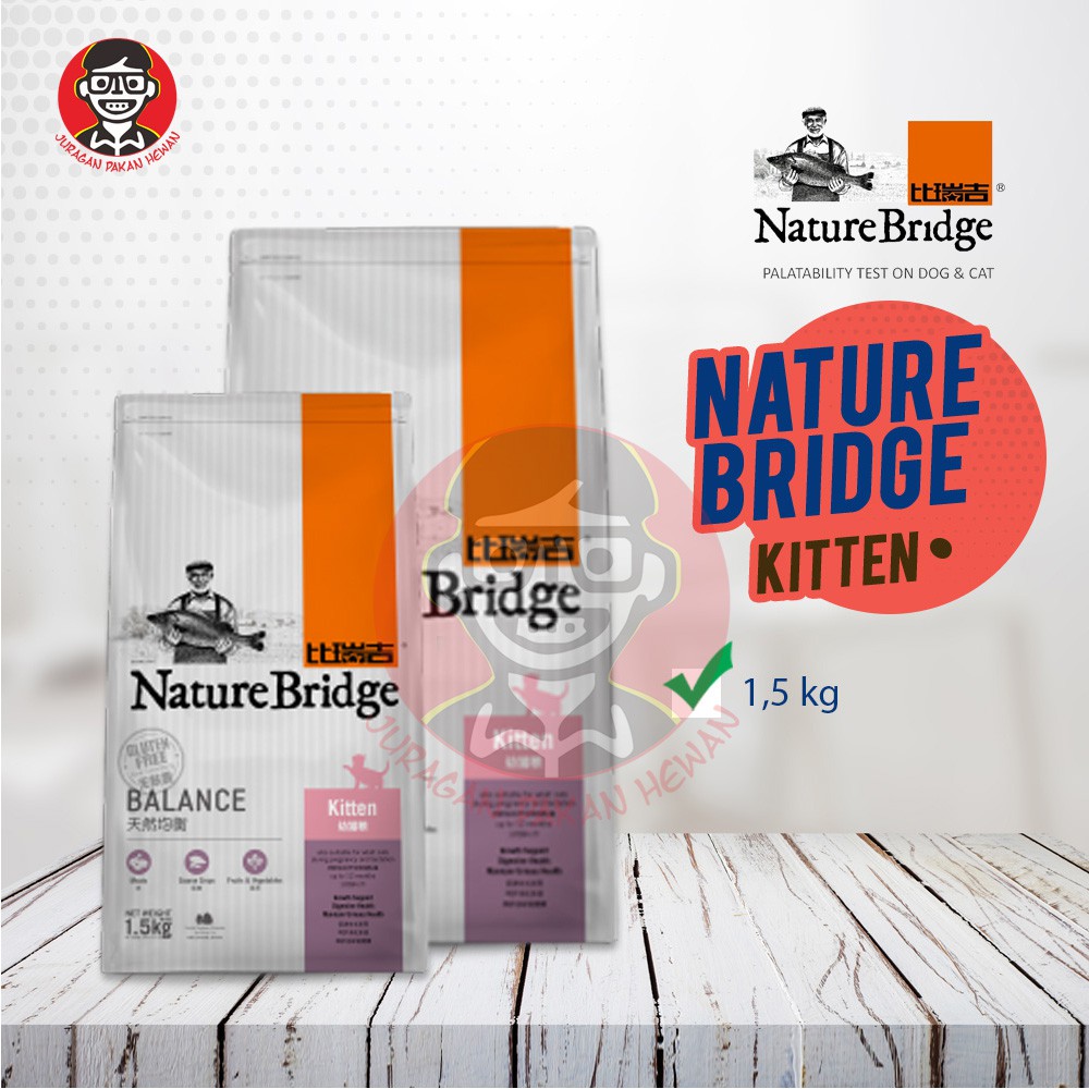 Jual Makanan Kucing Nature Bridge Kitten 1,5kg | Shopee Indonesia