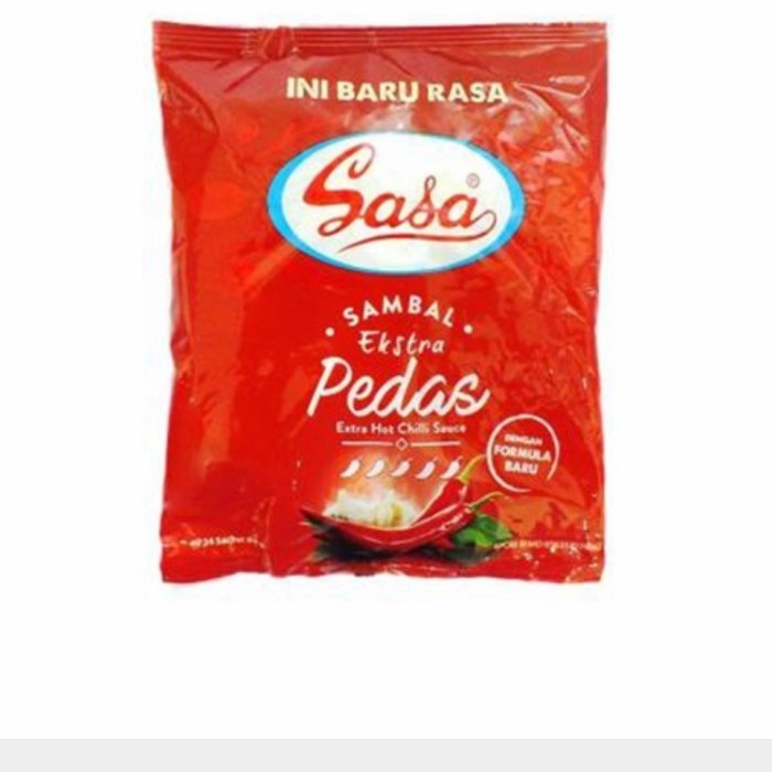 Jual makanan sasa saos sambal saset 9gr (24pc) | Shopee Indonesia