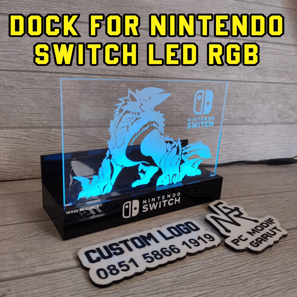 Jual DOCK FOR NINTENDO SWITCH LED RGB CUSTOM LOGO | Shopee Indonesia