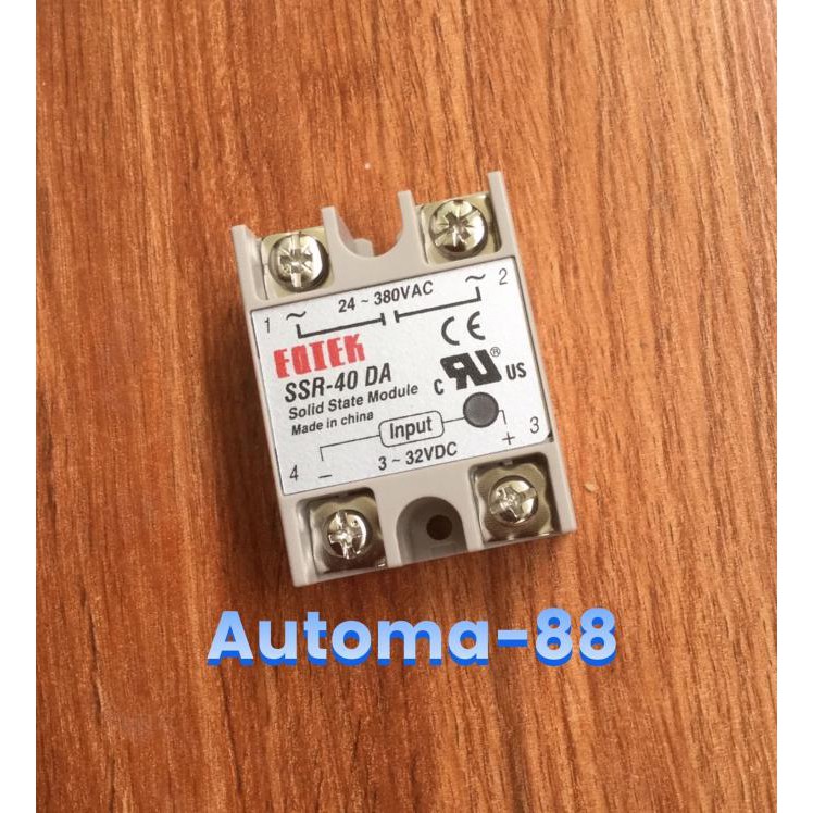 Jual Ssr 40A Ssr-40Da Solid State Relay Dc-Ac 220V Contact Relay Ssr-40 ...