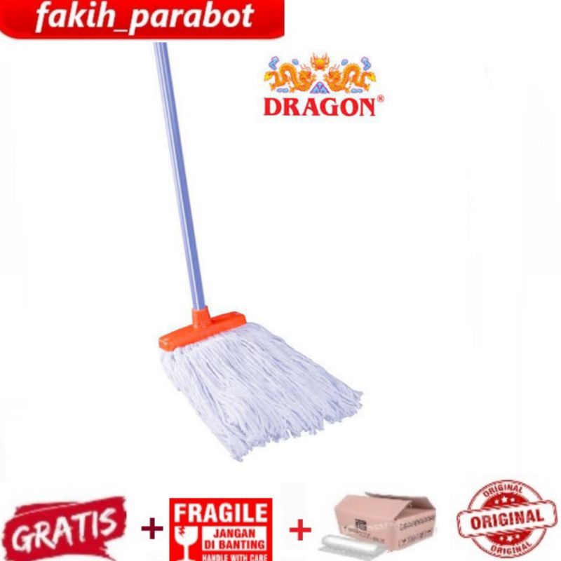 Jual LAP MOP JEPIT BESI DRAGON PEL LANTAI GAGANG BESI 110 CM | Shopee ...