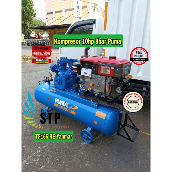Jual mesin kompresor 10 hp 8bar puma dan TF 155 radiator stater Yanmar ...