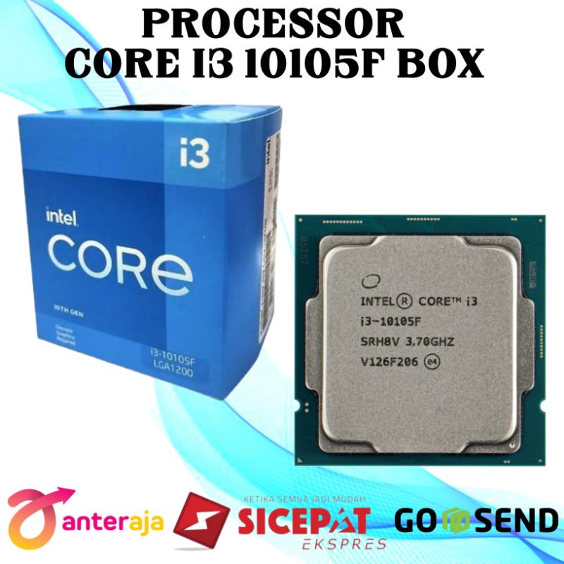 Jual PROCESSOR INTEL CORE I3 10105F BOX LGA 1200 RESMI | Shopee Indonesia