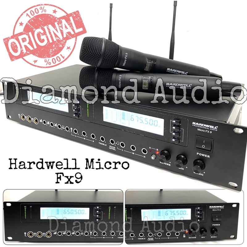 Jual Mic Wireless Hardwell Micro Fx9 Uhf Handheld Original Microphone ...