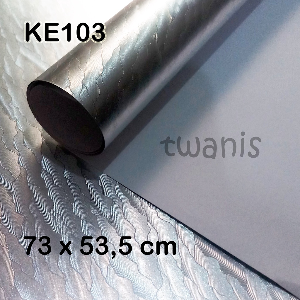 Jual 10 LEMBAR KERTAS EMBOS BUNGKUS HAMPERS EKSKLUSIF SILVER PERAK ...