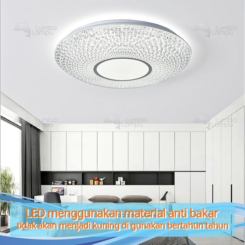 Jual Lampu LED 3 Colors Dimming Lampu hias Diamon Lampu Plafon Ceiling ...